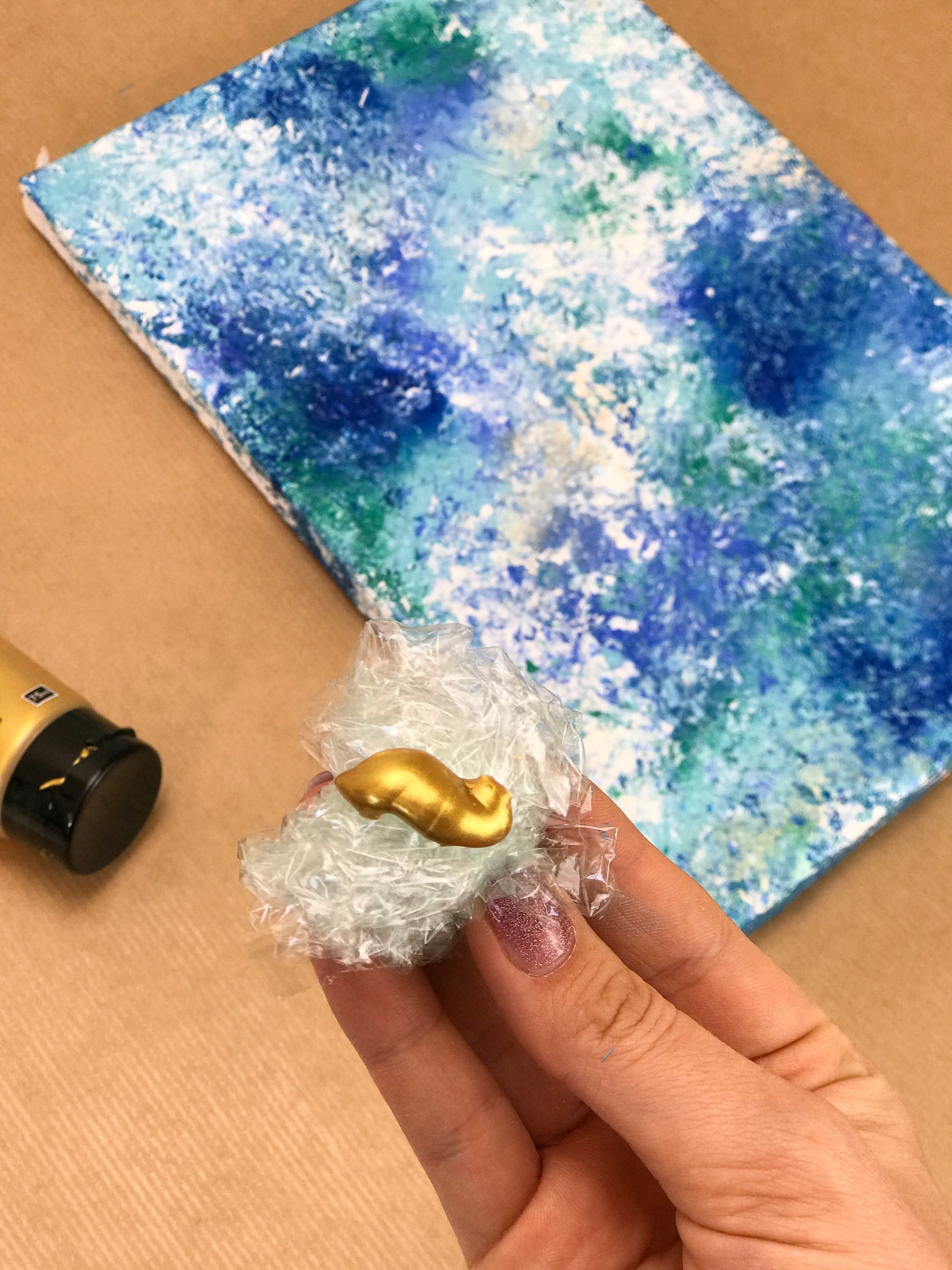 DIY Gold Acrylic Abstract Painting : 13 Steps (with Pictures ...