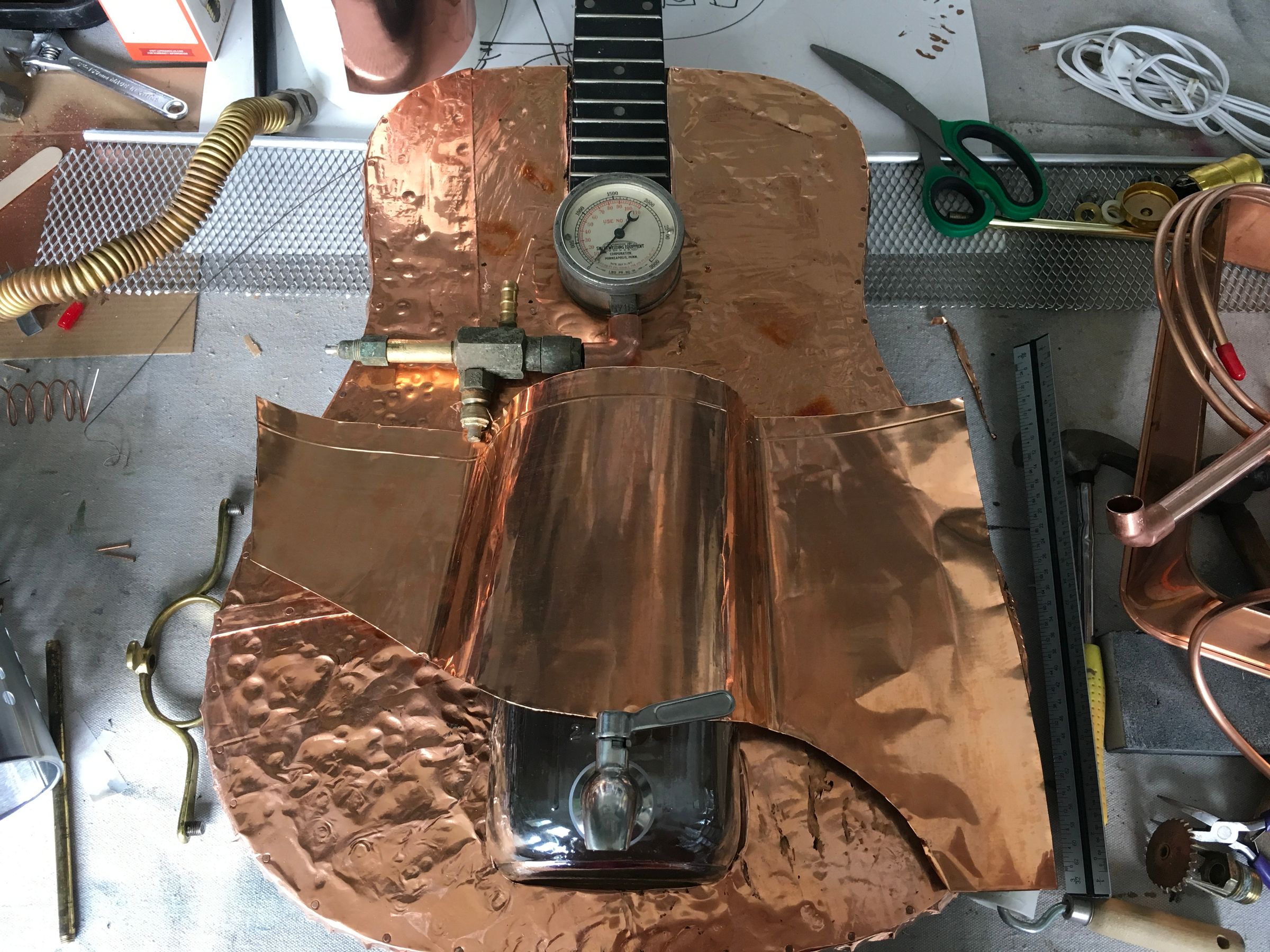 Steampunk Guitar Art( Moonshine Dispenser) : 4 Steps - Instructables