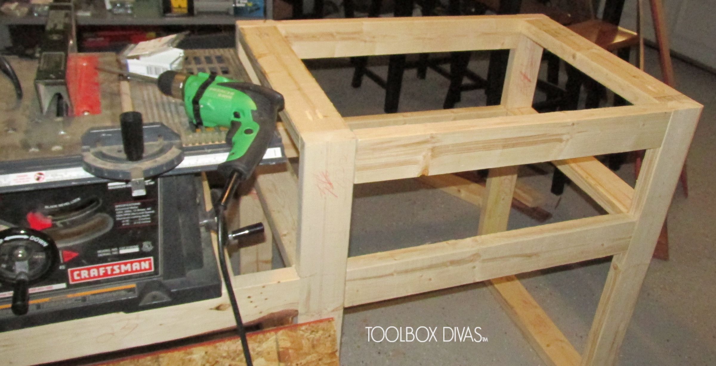 Table Saw Workbench With Wood Storage : 19 Steps (with Pictures ...