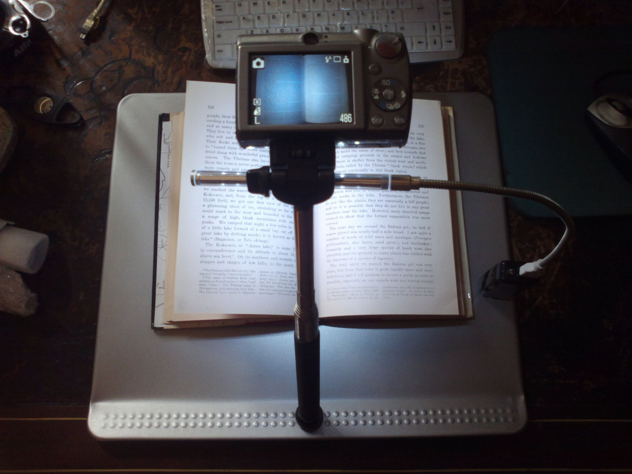 Copy Stand for Book Scanning - Just One Hole to Create Your Ebook : 3 ...