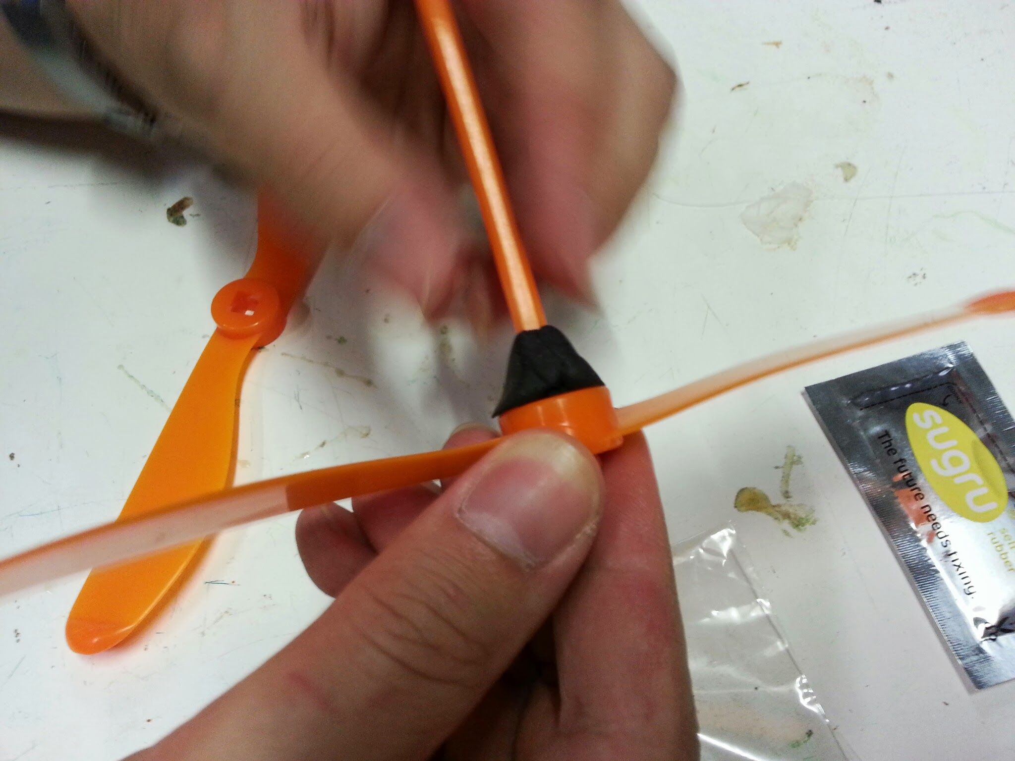 Use Sugru to Upgrade a Hand Copter Toy - Instructables