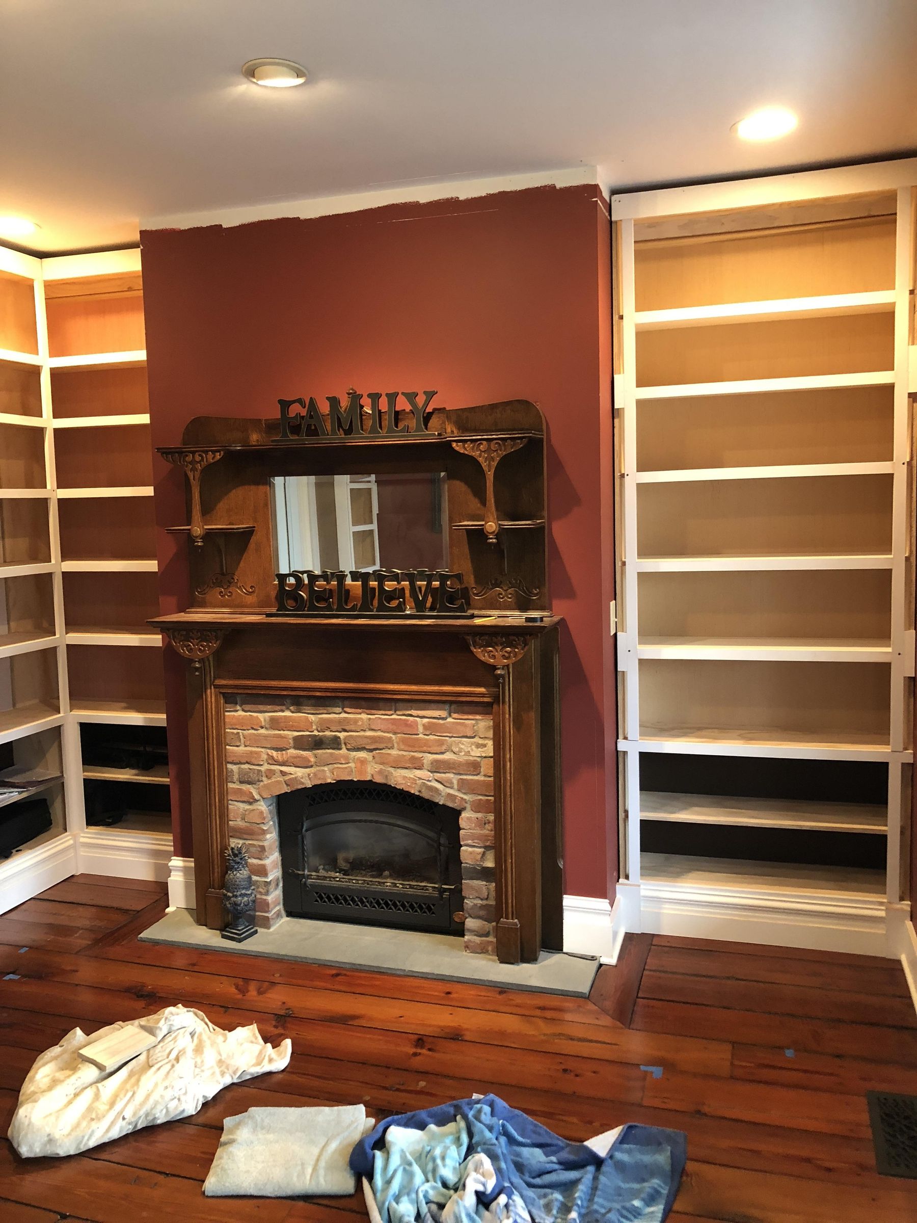 Home Library Bookcases and Cabinets Room Renovation : 16 Steps (with ...
