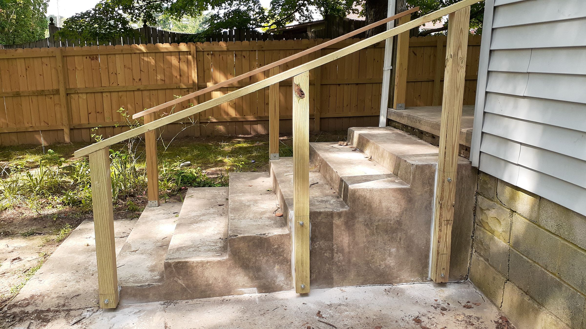Simple Exterior Handrail (for Less Than $100) : 6 Steps (with Pictures ...