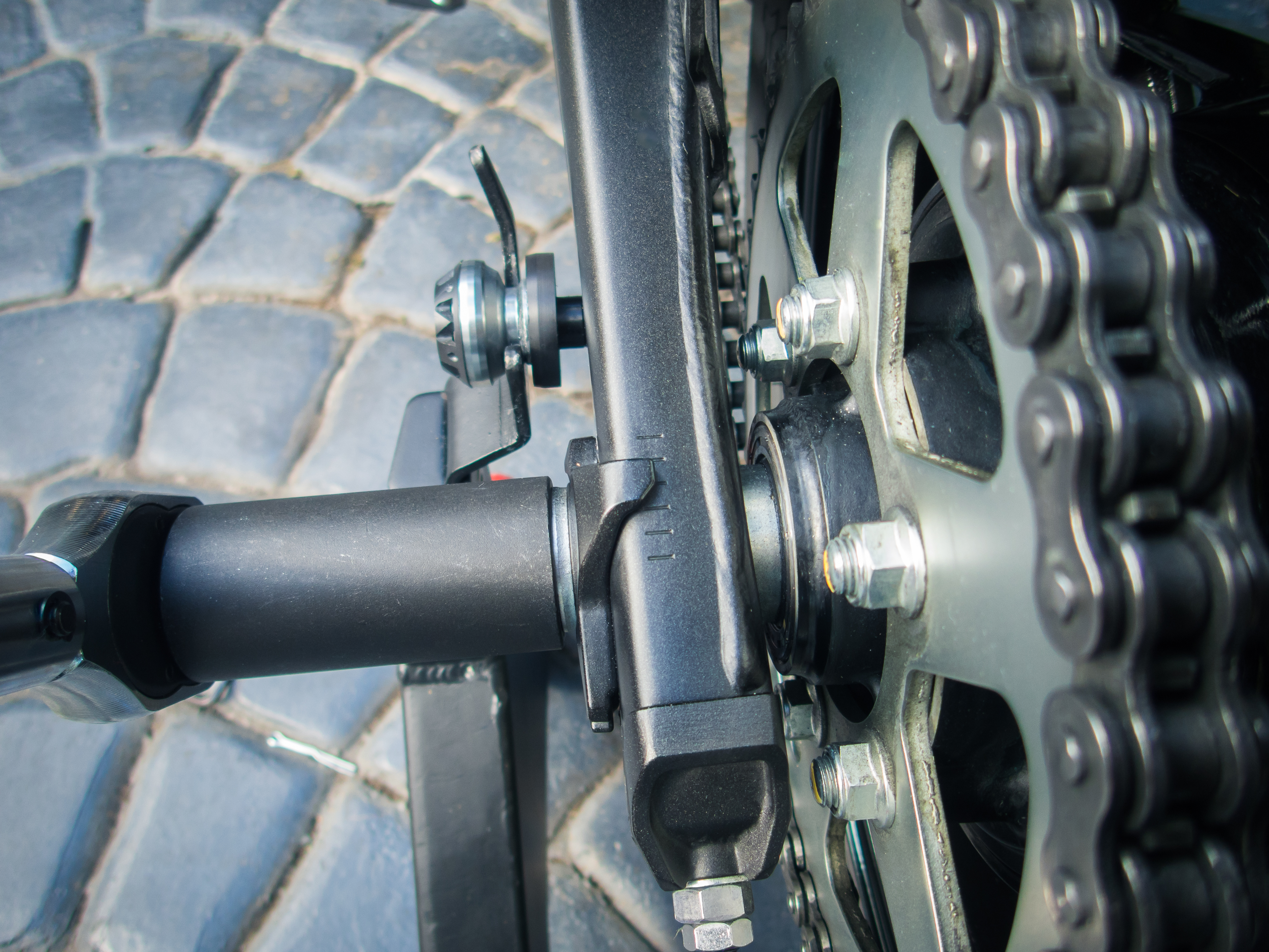 DIY - Motorcycle Chain Tension Adjustment & Rear Wheel Alignment : 13 ...