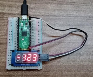 Raspberry Pi Pico -- TM1637 – 4 Digit, 7 Segment Multiplexed Display Interface : 7 Steps ...