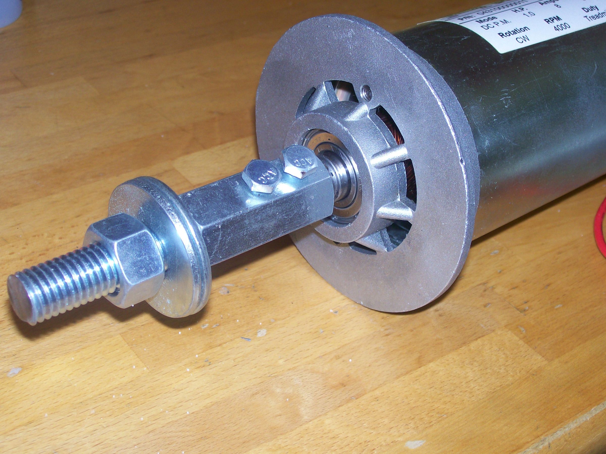 Homemade Motor Arbor for Your Wind Generator or Other Needs : 8 Steps ...