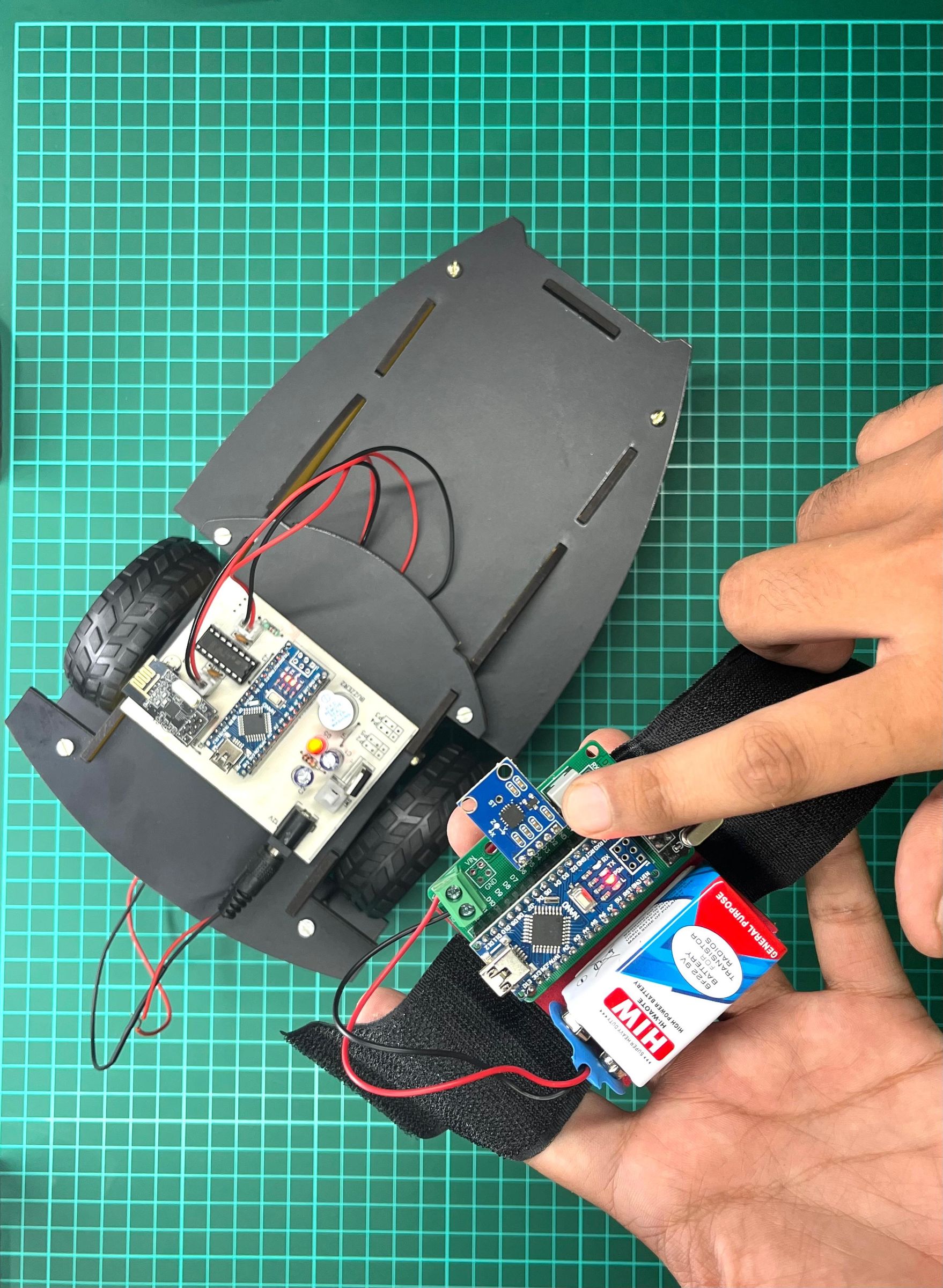 Wireless Hand Gesture Control Car Arduino Based : 14 Steps (with ...