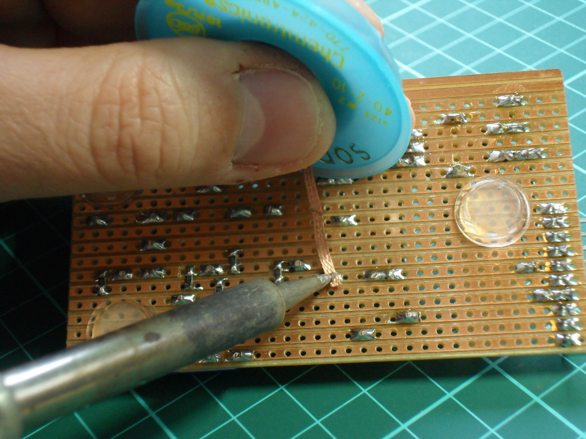 Practical Circuit Construction With Strip Board : 14 Steps (with ...