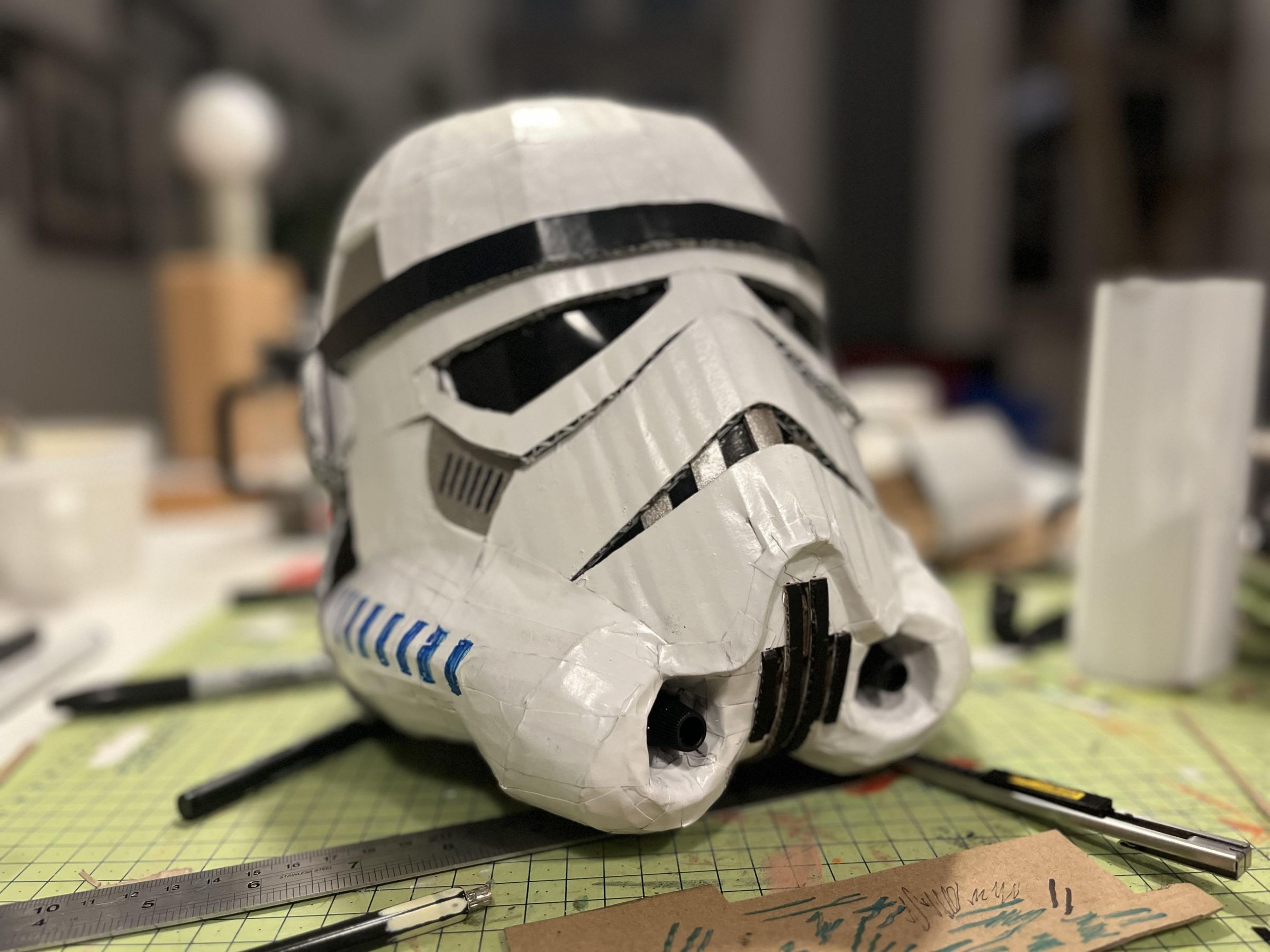 Cardboard Stormtrooper Helmet : 7 Steps (with Pictures) - Instructables