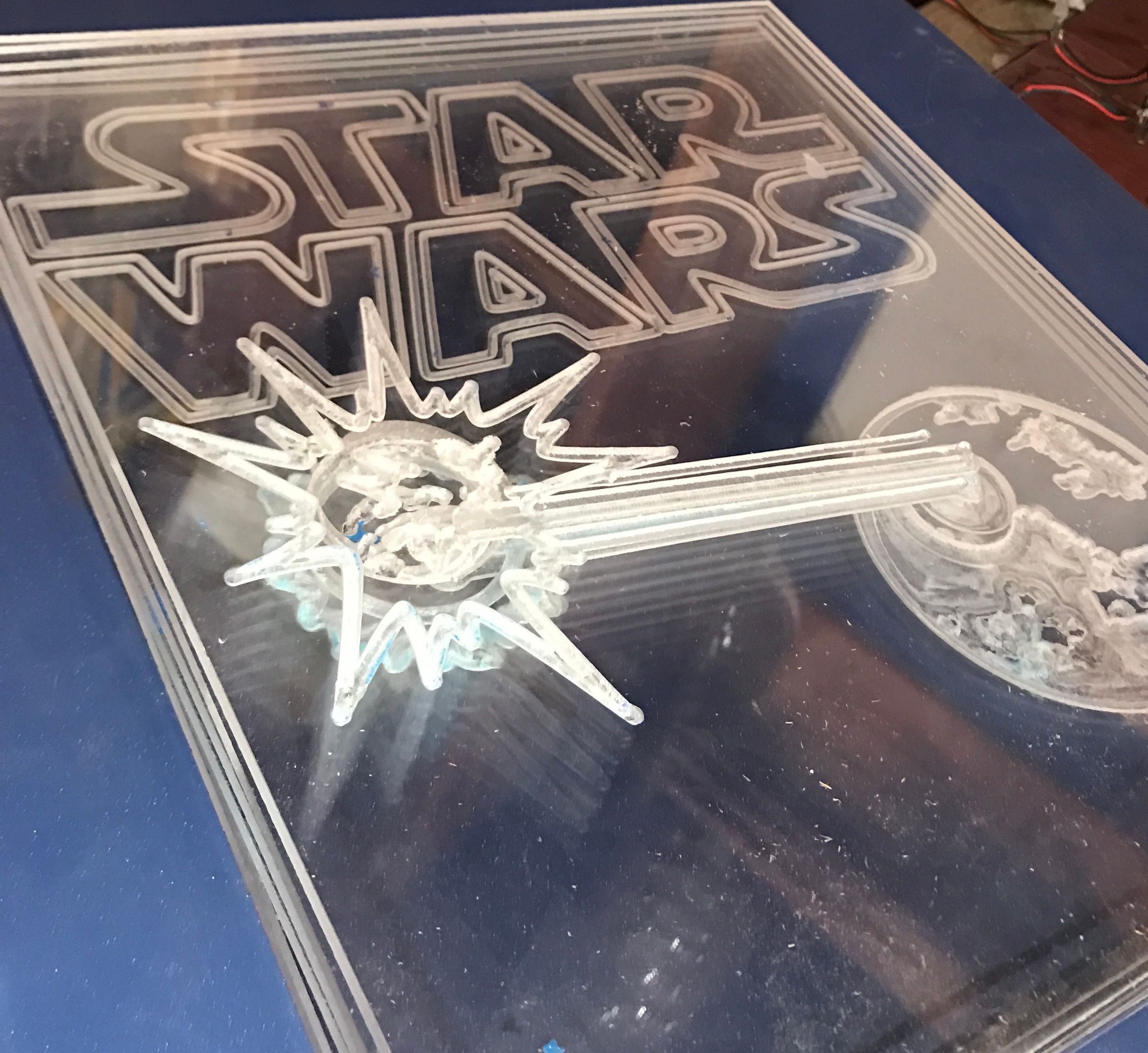 Animated Star Wars CNC LED Lamp Arduino Controlled : 10 Steps (with ...