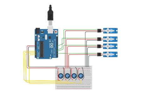 Robotic Arm Controlled by Potentiometers and Arduino (Servo Motor ...
