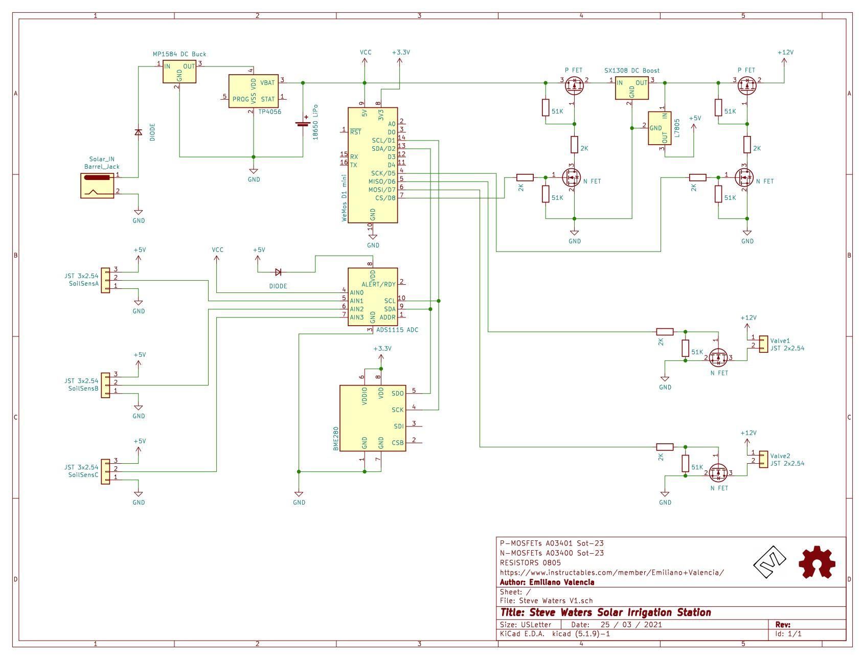 Autonomous Solar-powered Irrigation & Monitoring Station : 12 Steps ...