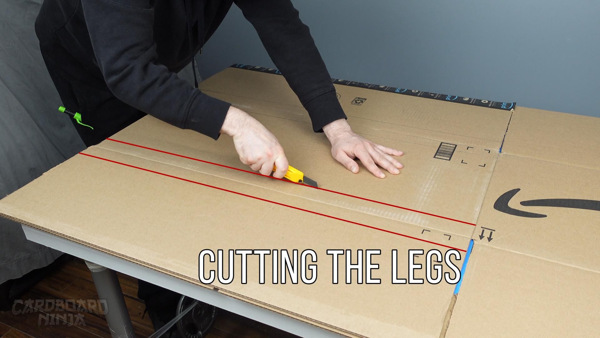 Cardboard Storage Shelf From Single Box : 10 Steps (with Pictures ...