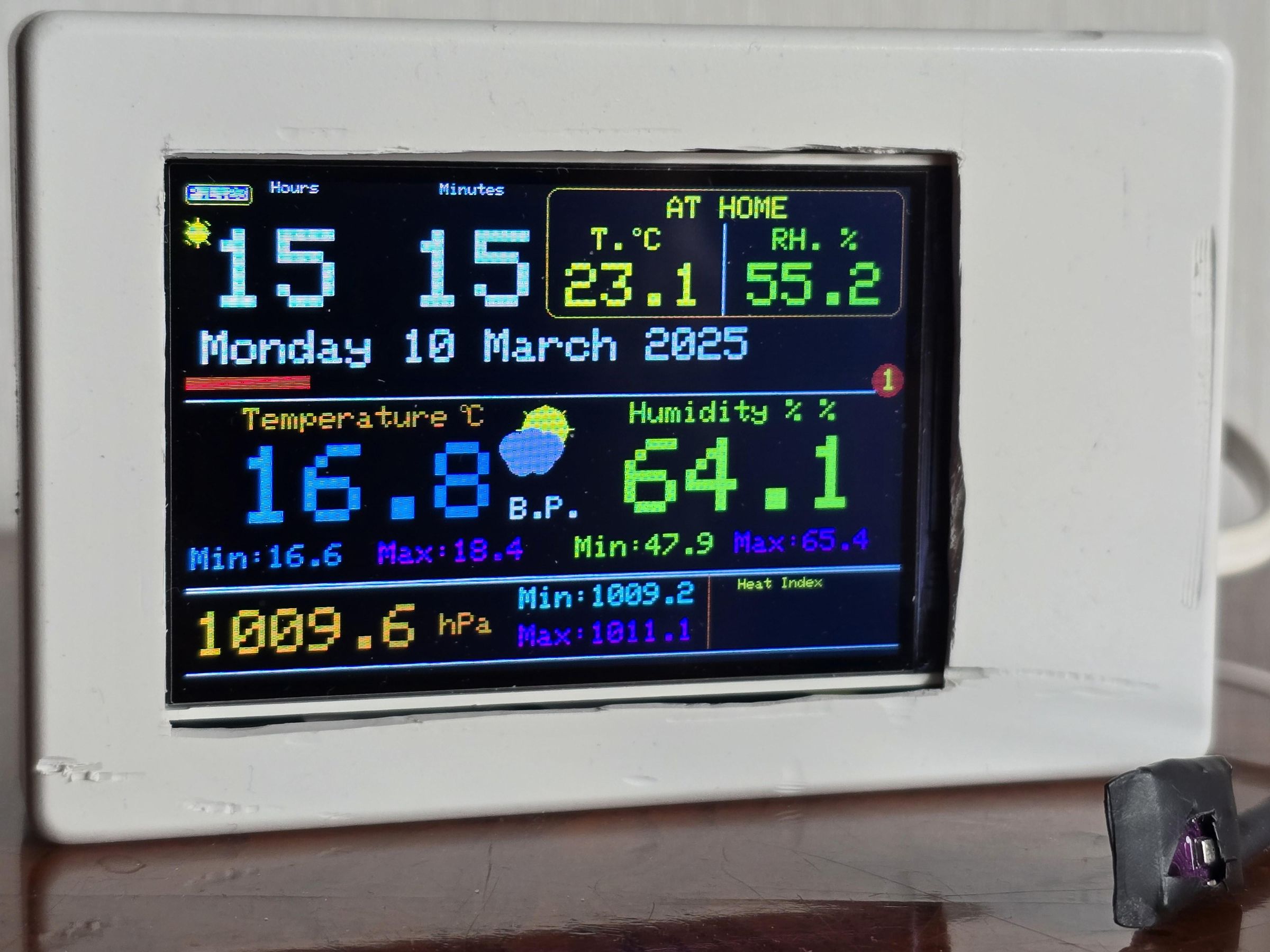 Completely Refactory Code for a Clock, Weather Station, Calendar, With ...