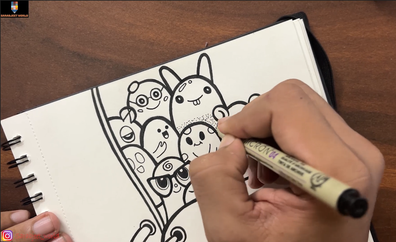 How to Draw Custom Doodle Cartoon Characters Tutorial for Beginners ...
