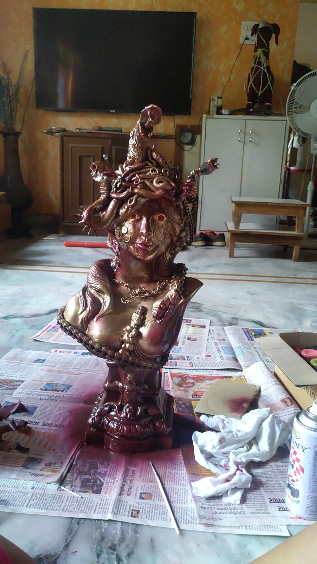 Scrap Metal Medusa Sculpture : 8 Steps (with Pictures) - Instructables