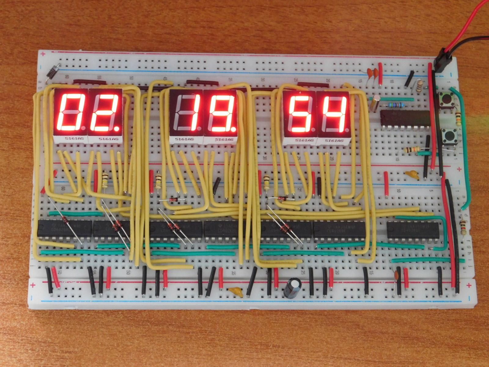 24 Hour Digital Clock (non Microcontroller) : 6 Steps (with Pictures ...