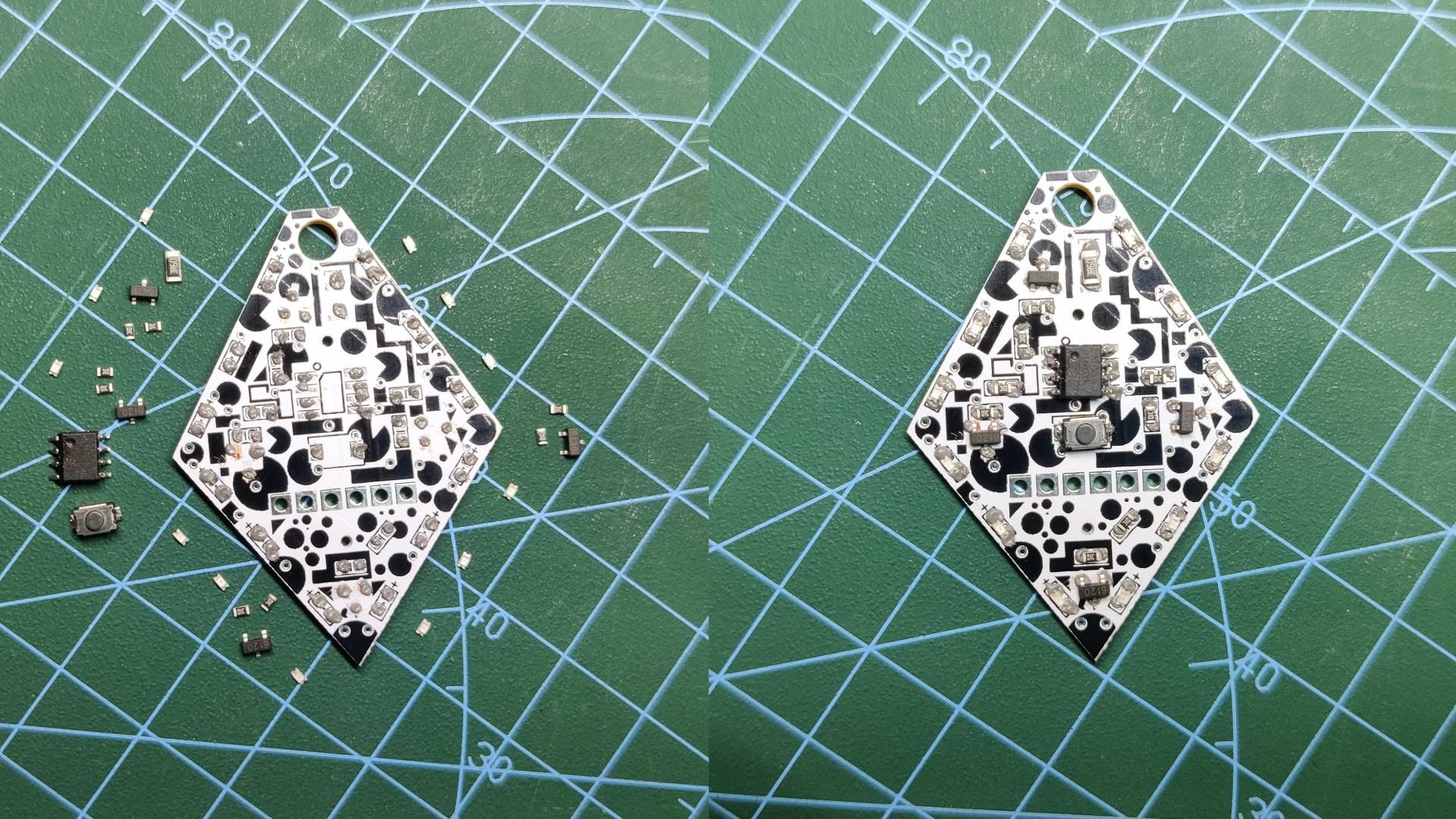 Diamond Shaped PCB Necklace : 16 Steps (with Pictures) - Instructables