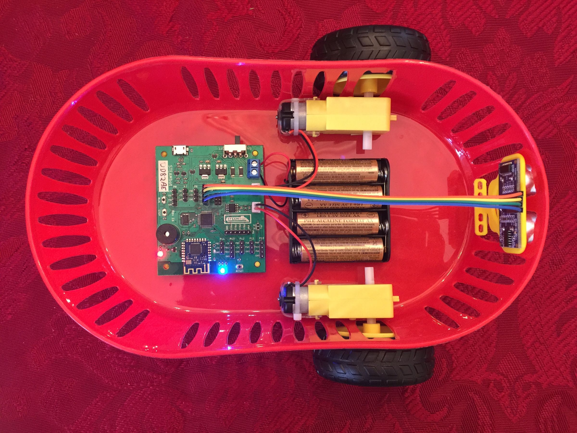 BasketBot - a Robot Car Made With a Plastic Basket : 12 Steps ...