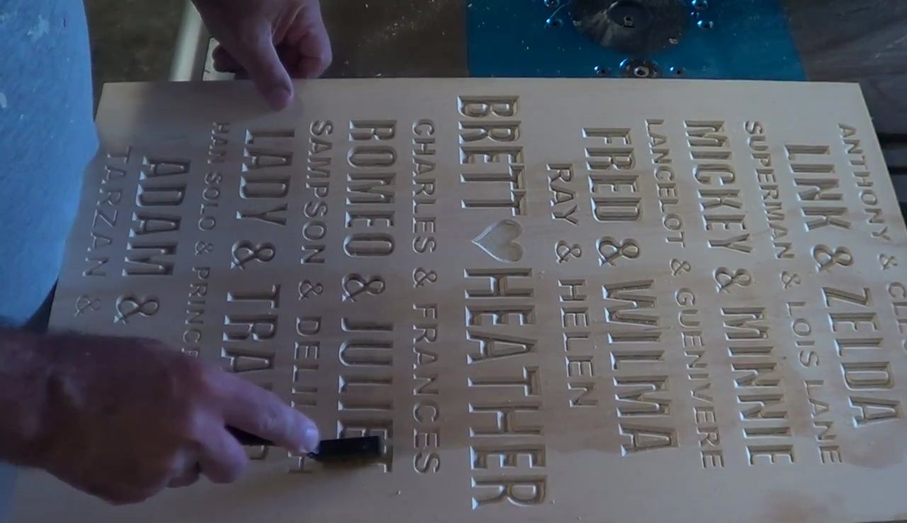 CNC Wedding Names Sign : 10 Steps (with Pictures) - Instructables