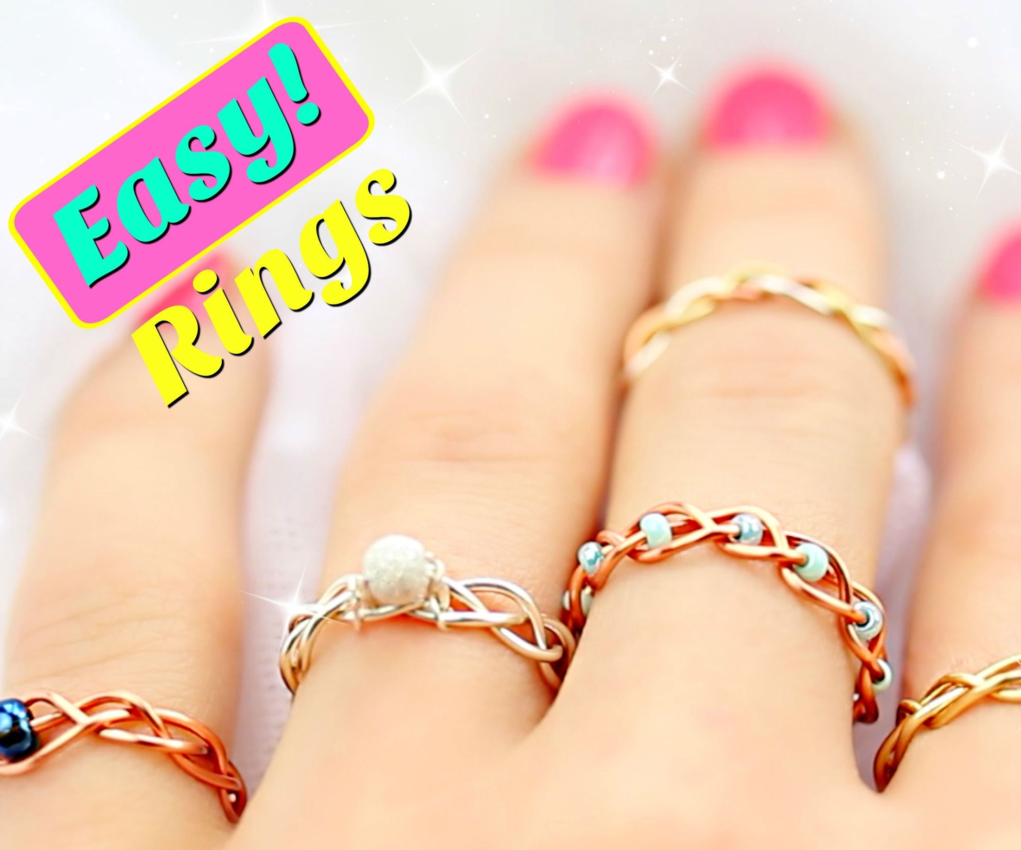 5 DIY Easy Rings - Braided & No Tools! : 8 Steps (with Pictures ...