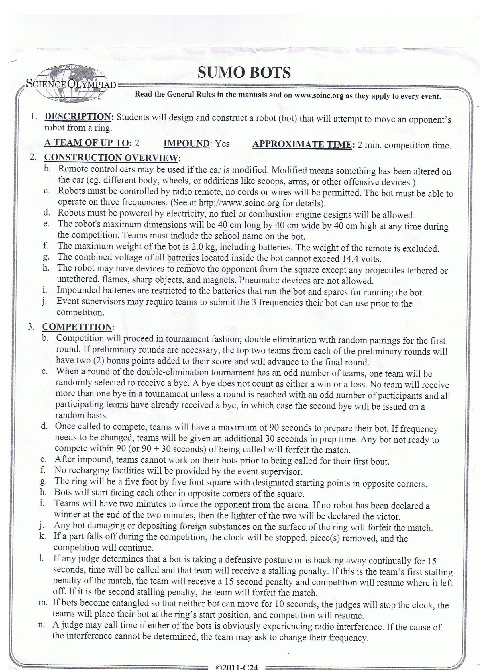 How to Make a Sumo Bot (Science Olympiad 2011 Rules) : 14 Steps (with Pictures) - Instructables