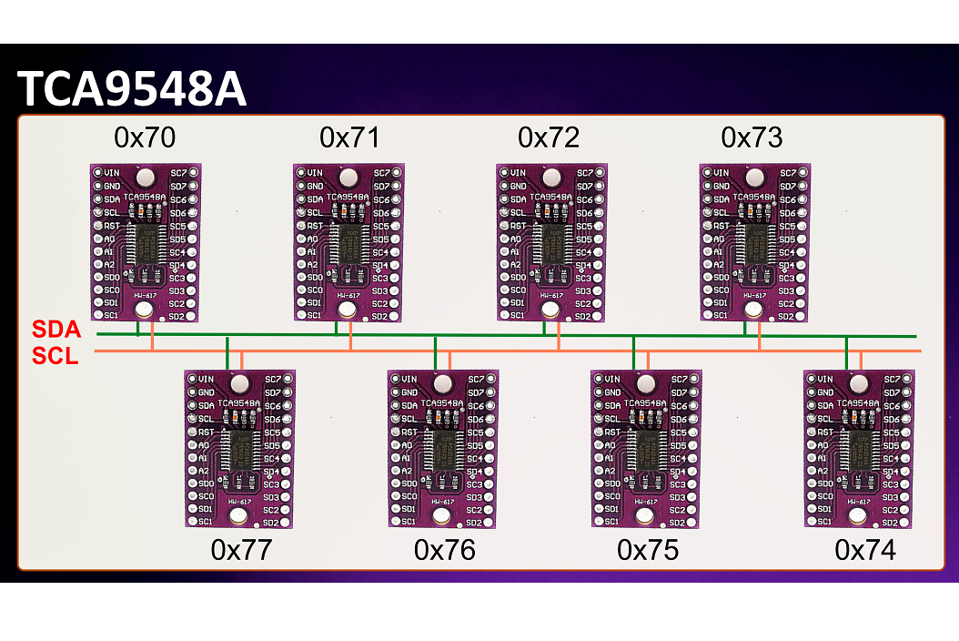 TCA9548A I2C Multiplexer Module - With Arduino and NodeMCU : 11 Steps ...