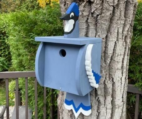 BLUE JAY THEMED BIRD HOUSE : 5 Steps (with Pictures) - Instructables