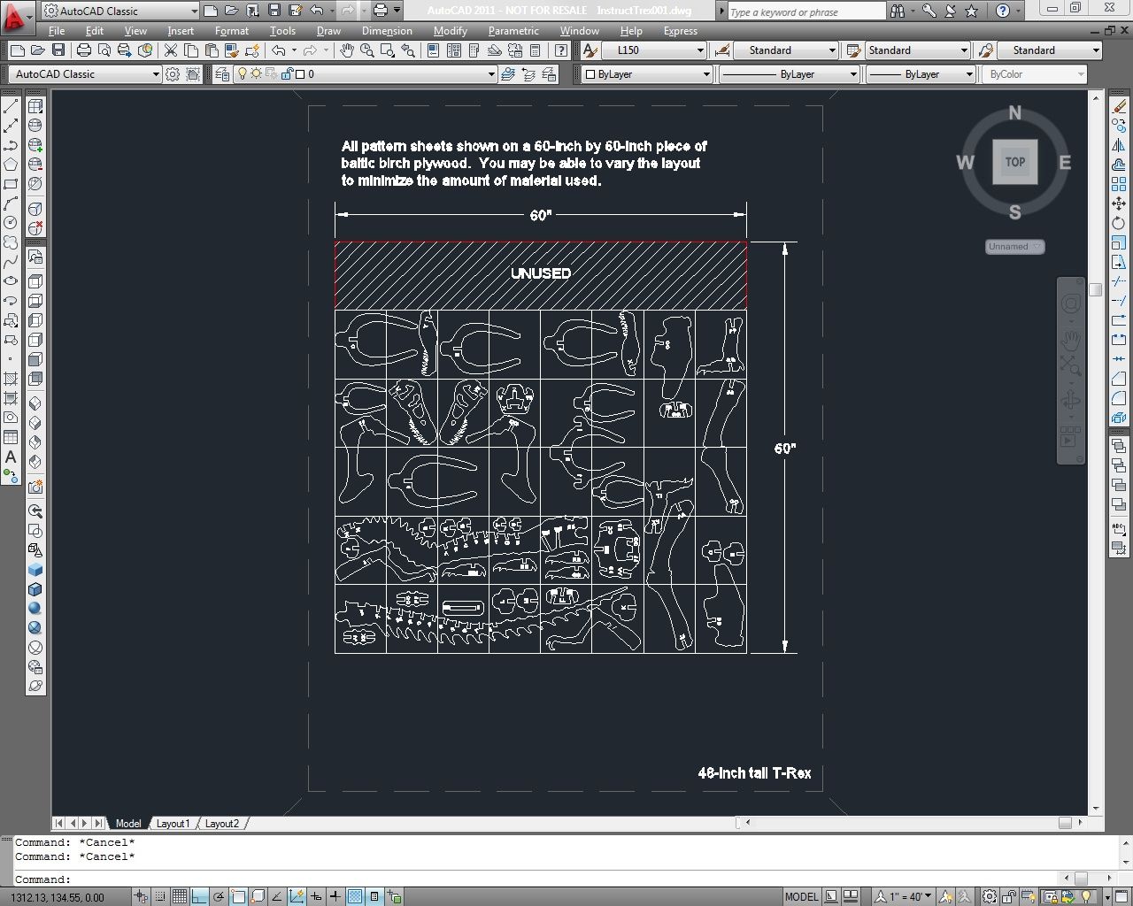 T-Rex Dinosaur Puzzle With Different Sizes and Positions : 7 Steps ...