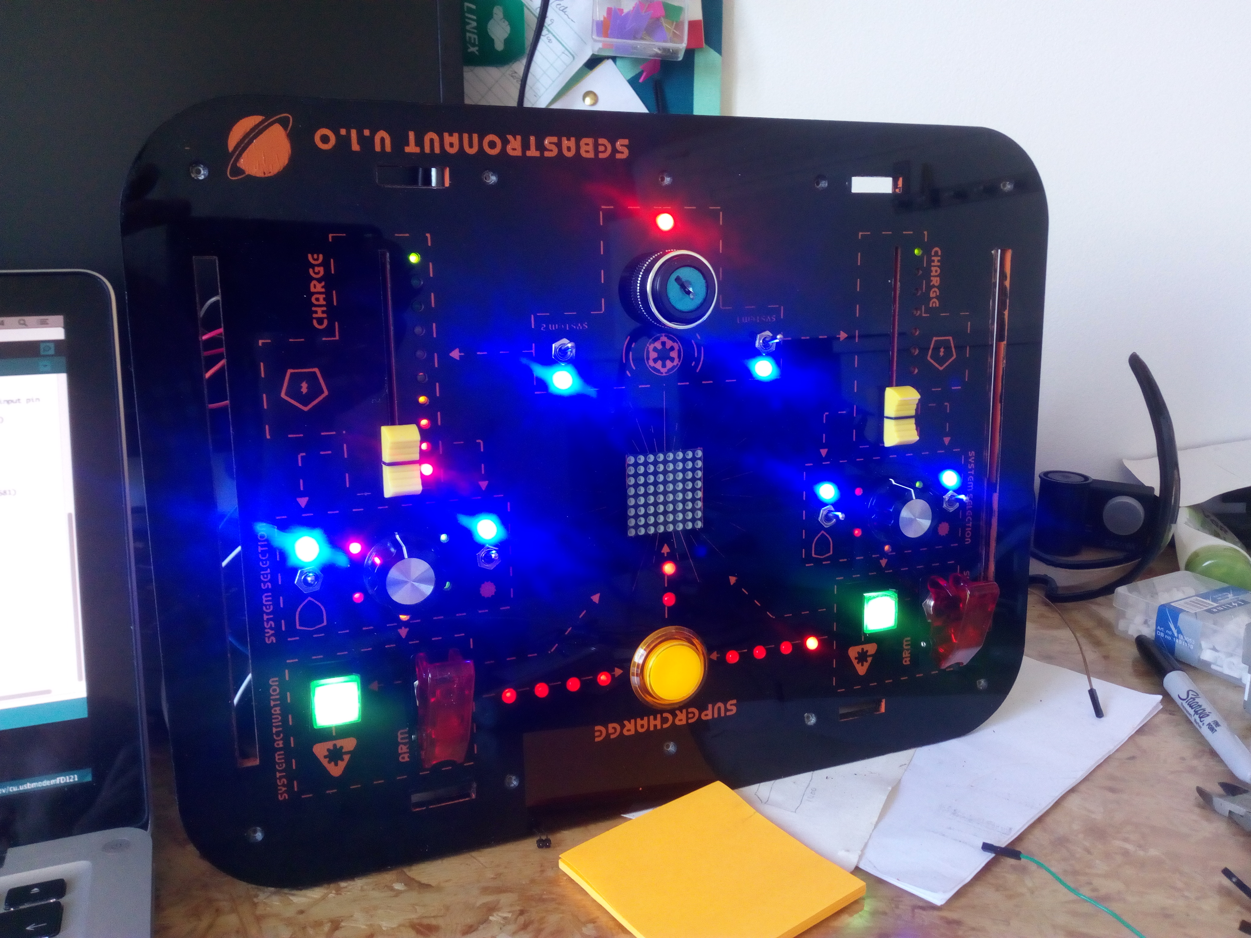 Spaceship Control Panel - Laser Cut Arduino Toy : 11 Steps (with ...