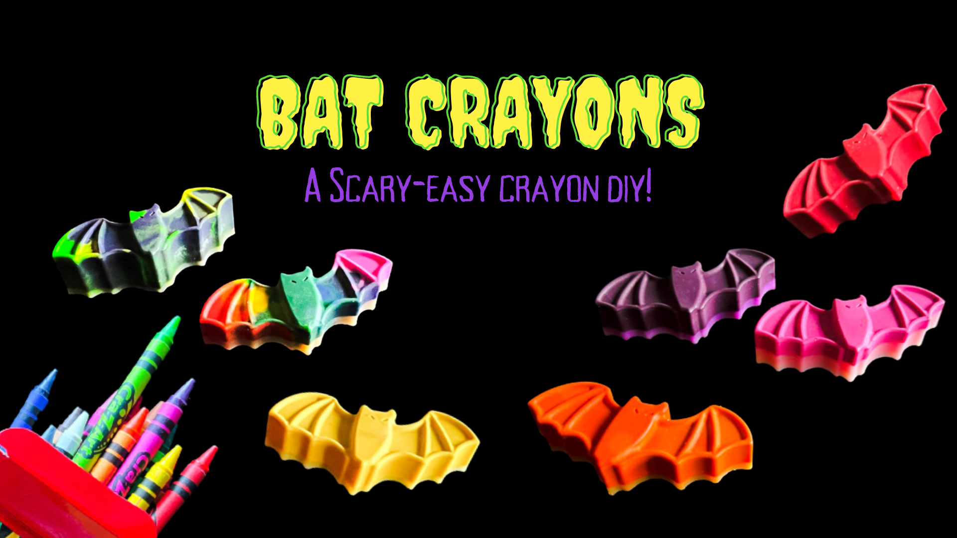 Bat Crayons: a Scary-Easy Crayon DIY! : 5 Steps (with Pictures ...
