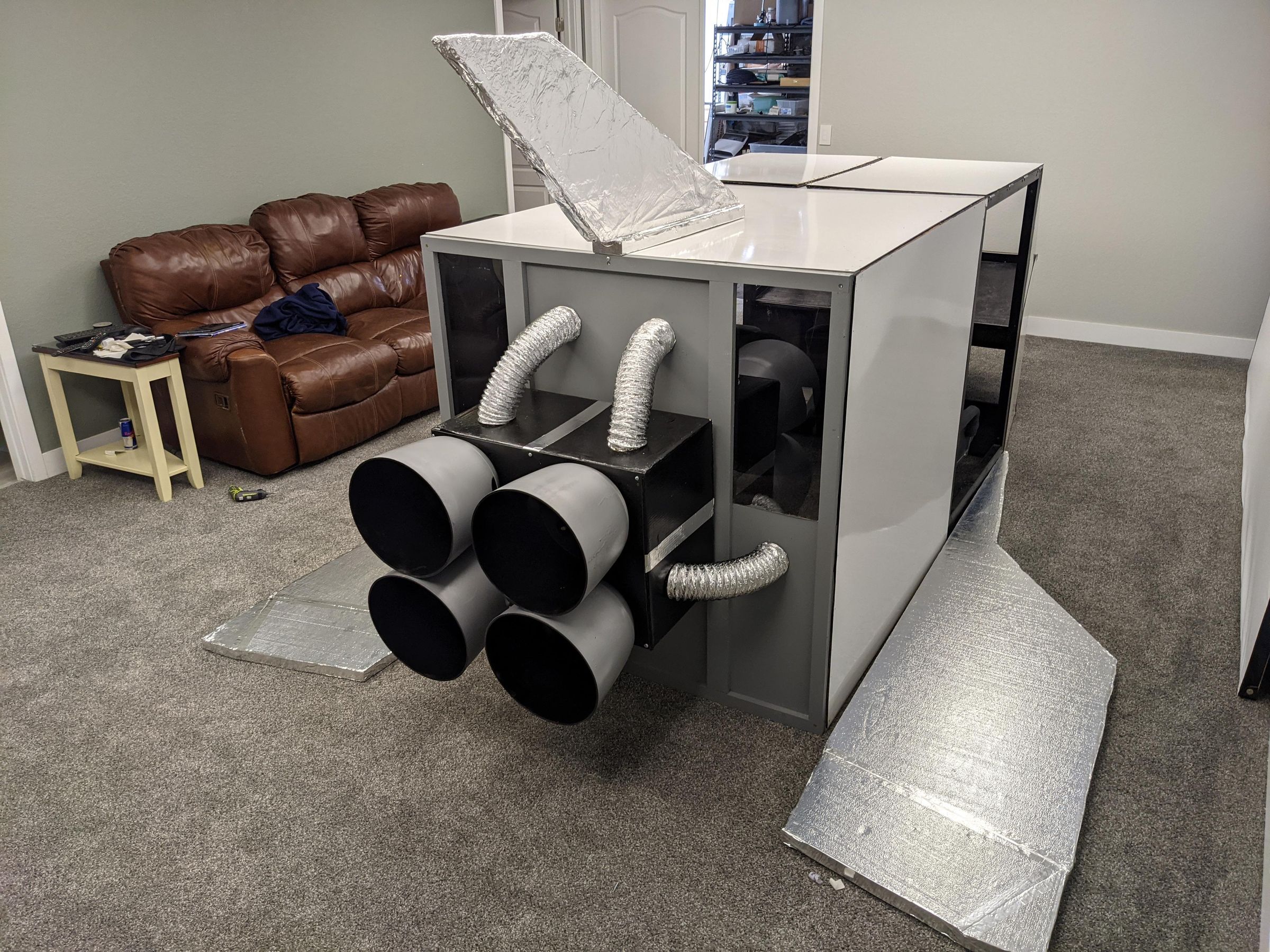 Grandpa Steve's Space Plane - an Adult Version of a "Refrigerator Box ...