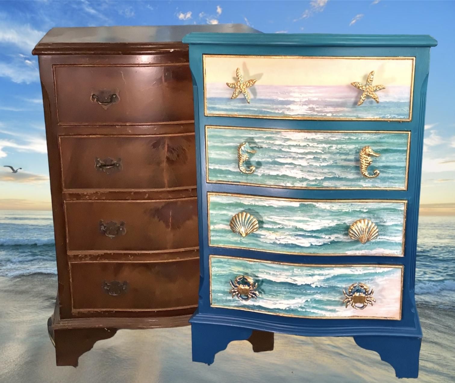 Ocean Inspired Furniture Upcycle : 5 Steps (with Pictures) - Instructables