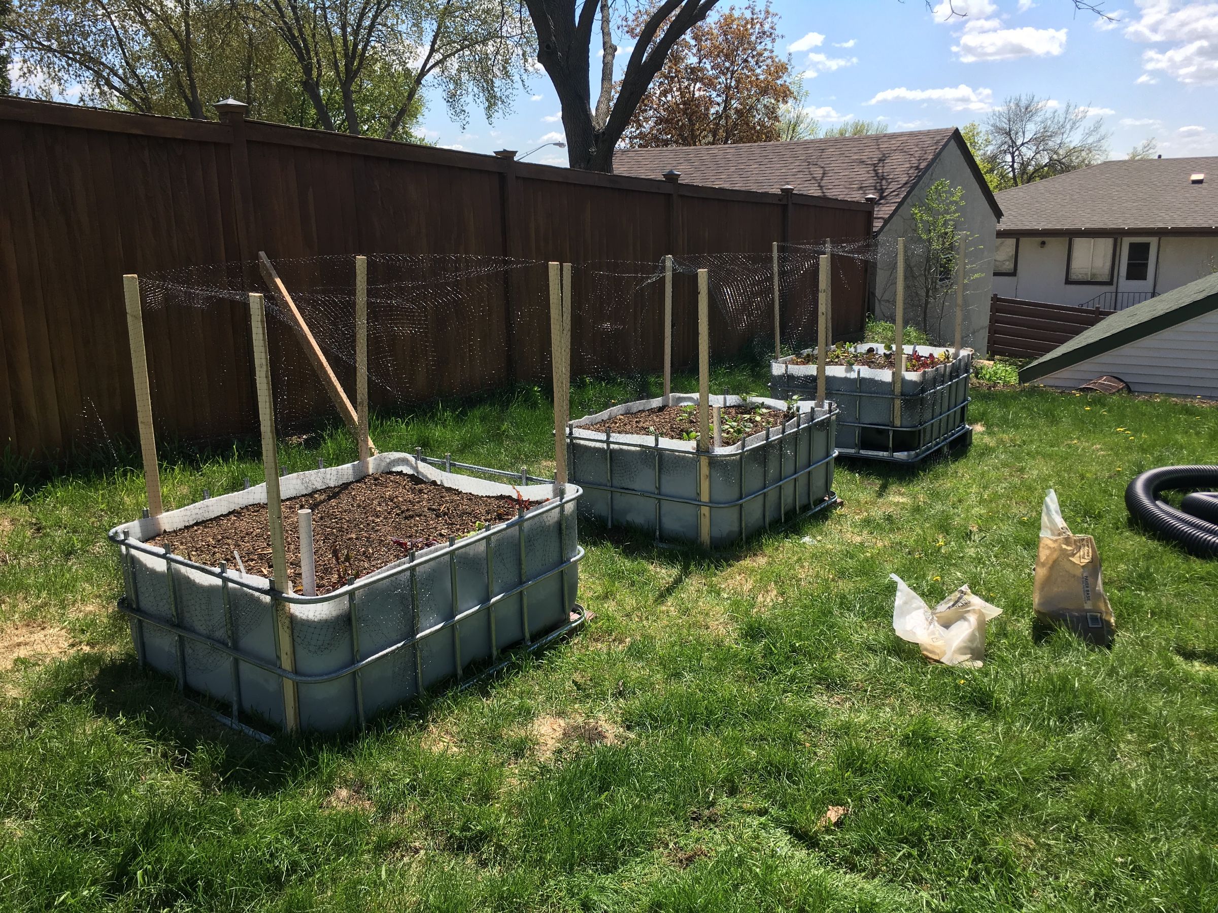 Sub-Irrigated Planter From Reclaimed IBC Water Tank : 9 Steps (with ...