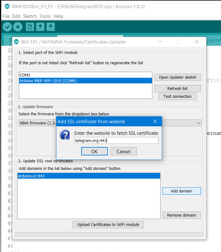 Iot Telegram Bot With Arduino Mkr Wifi 1010 5 Steps Instructables 7685