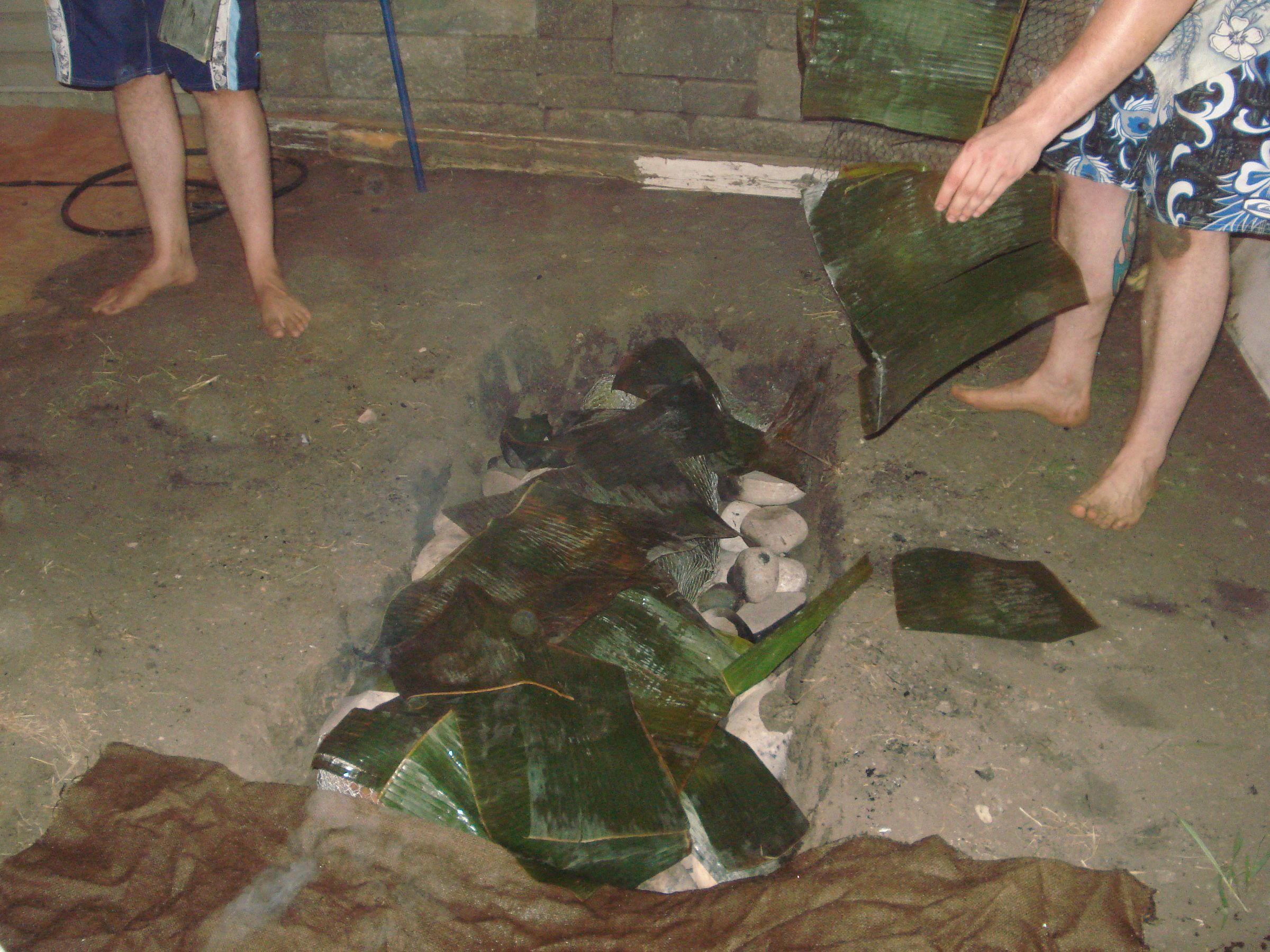 Luau Pig - Hawaiian Style (In the Ground With Hot Rocks) : 12 Steps ...