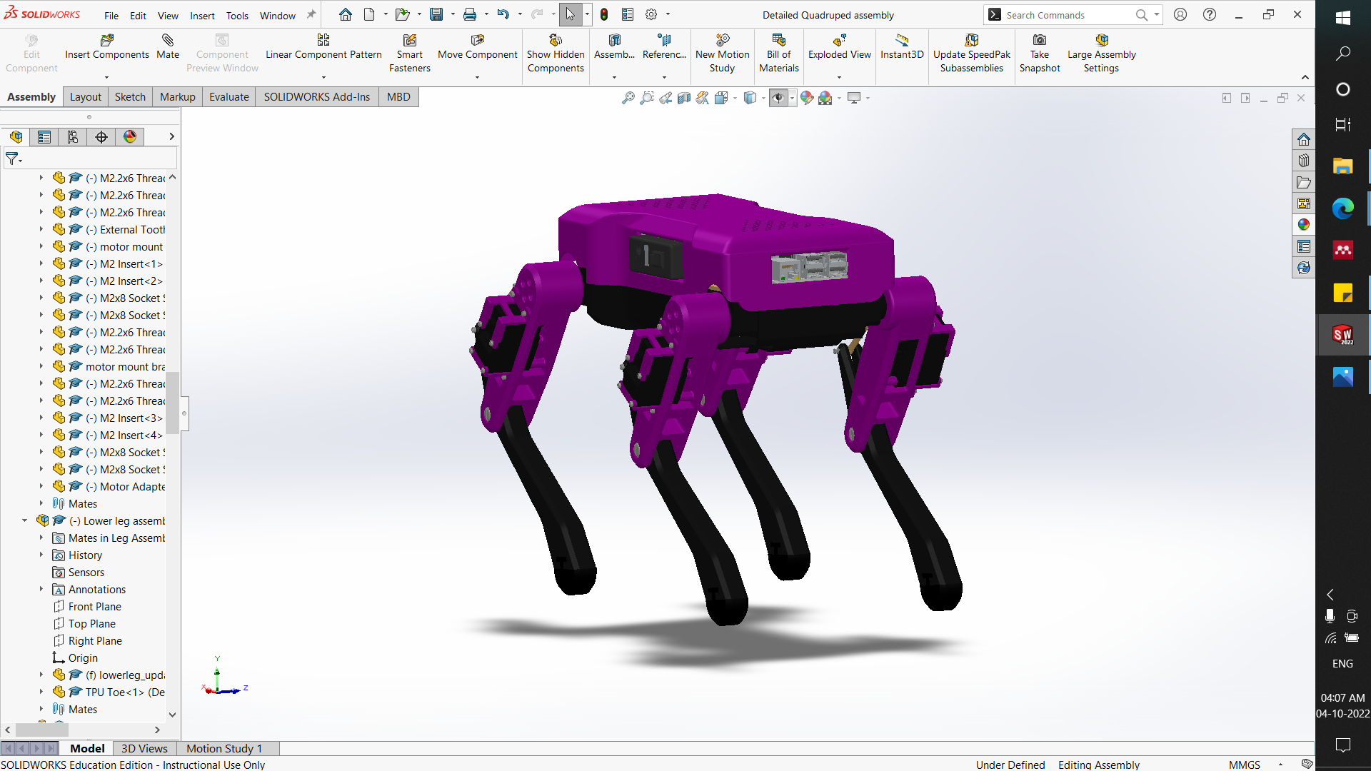 DogBot V2.0: Design Your Own Quadruped Robot (Part 1) : 7 Steps (with ...
