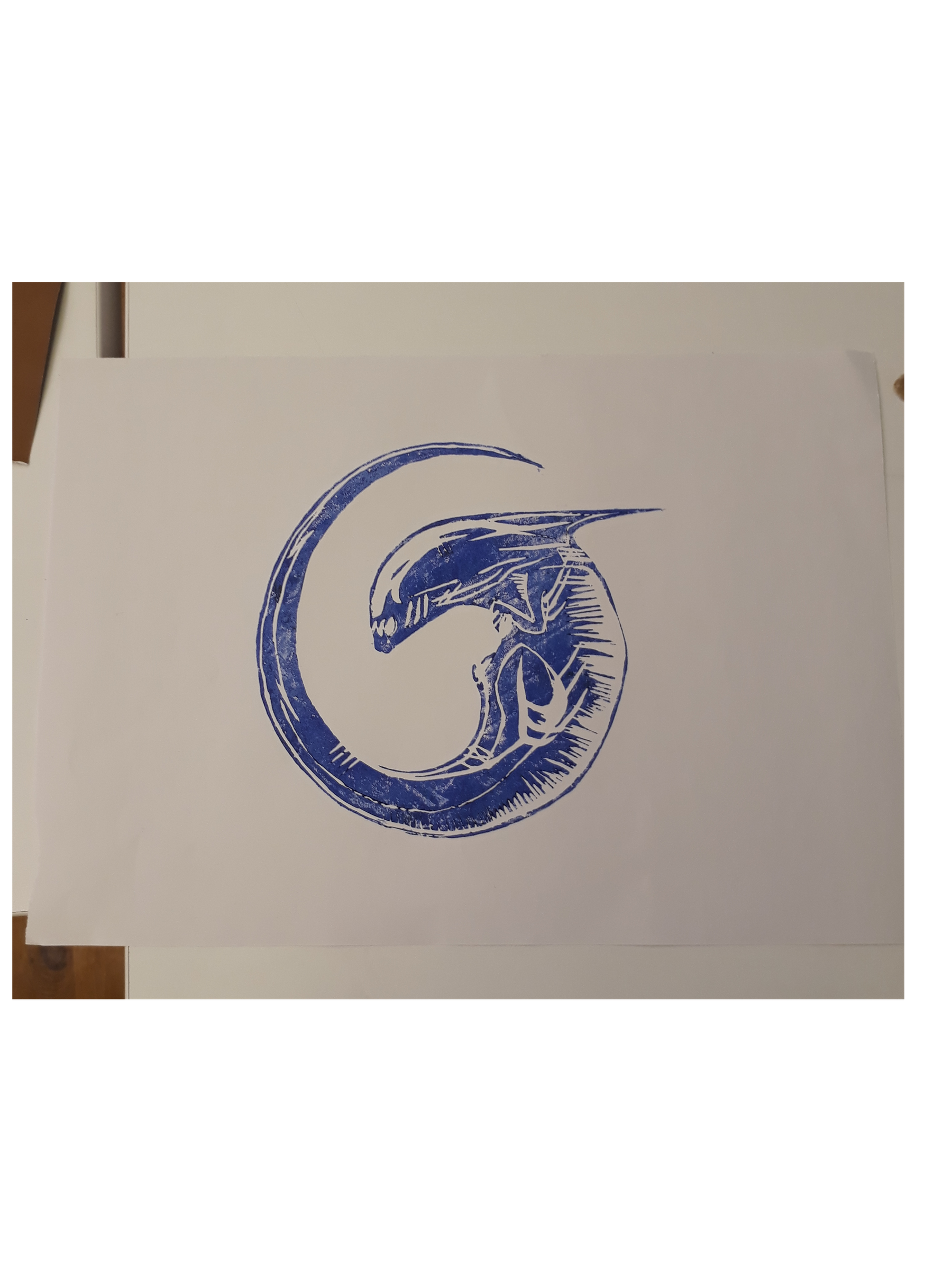 Linocut Alien Printmaking : 5 Steps - Instructables