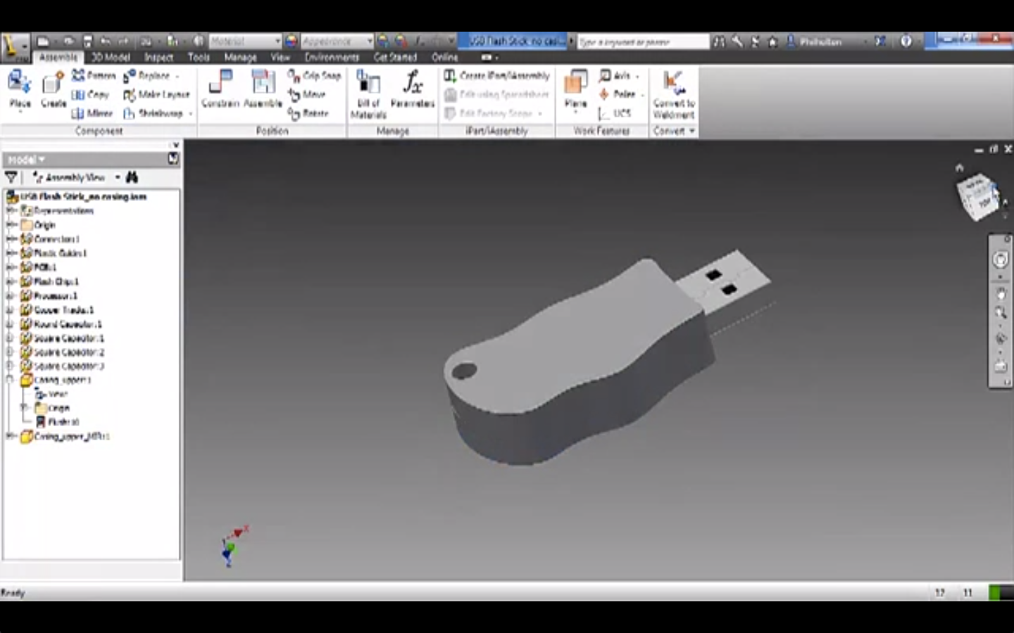 Design a USB Pen Using Autodesk Inventor : 4 Steps - Instructables