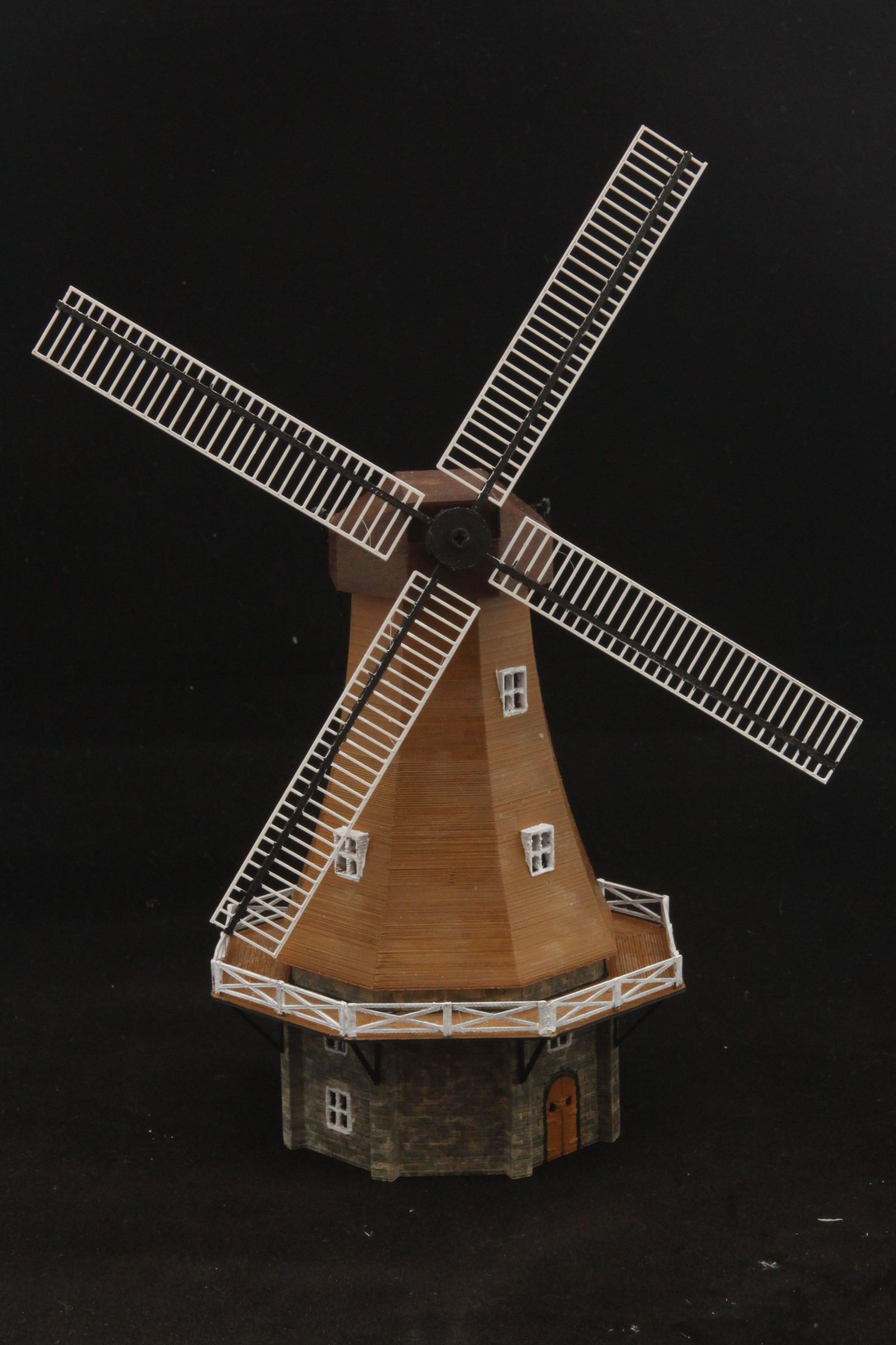 Building a 3D Printed Model of a Dutch Windmill (in 1:100 or 1:160 ...