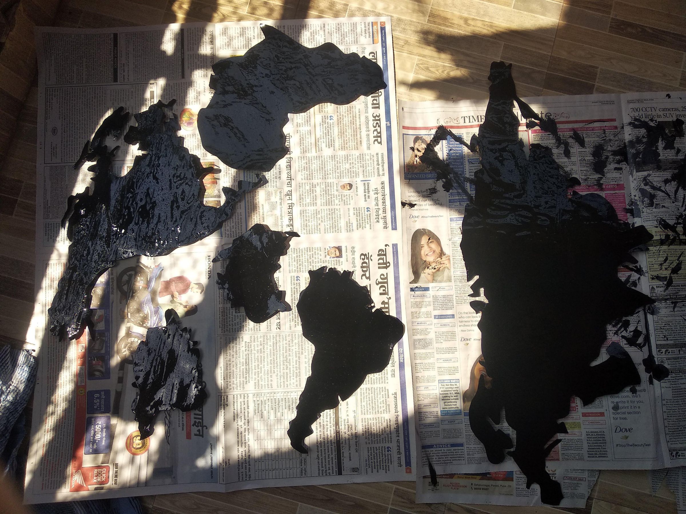 Cardboard World Map With Backlight : 8 Steps - Instructables