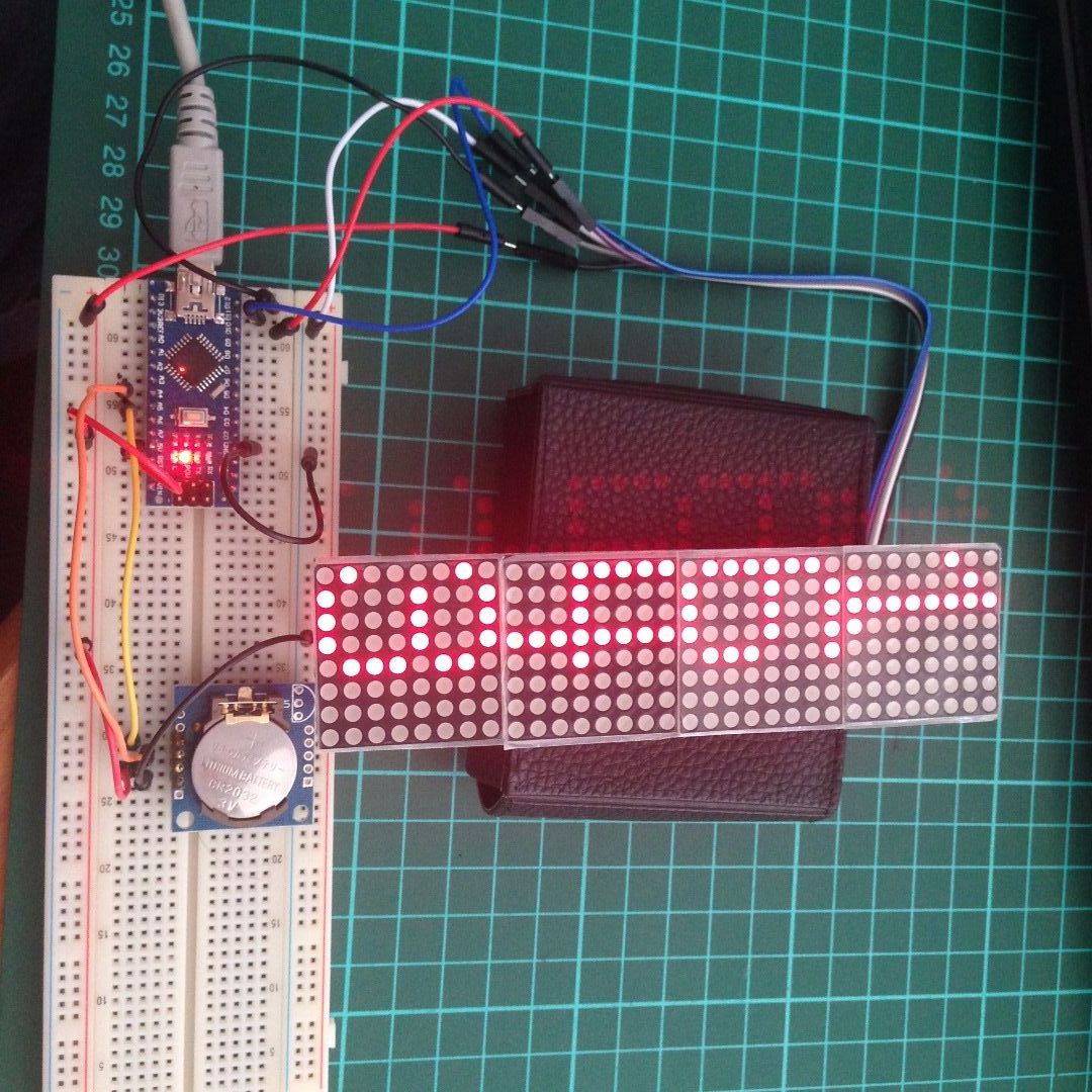 Arduino LED Matrix Clock : 6 Steps - Instructables