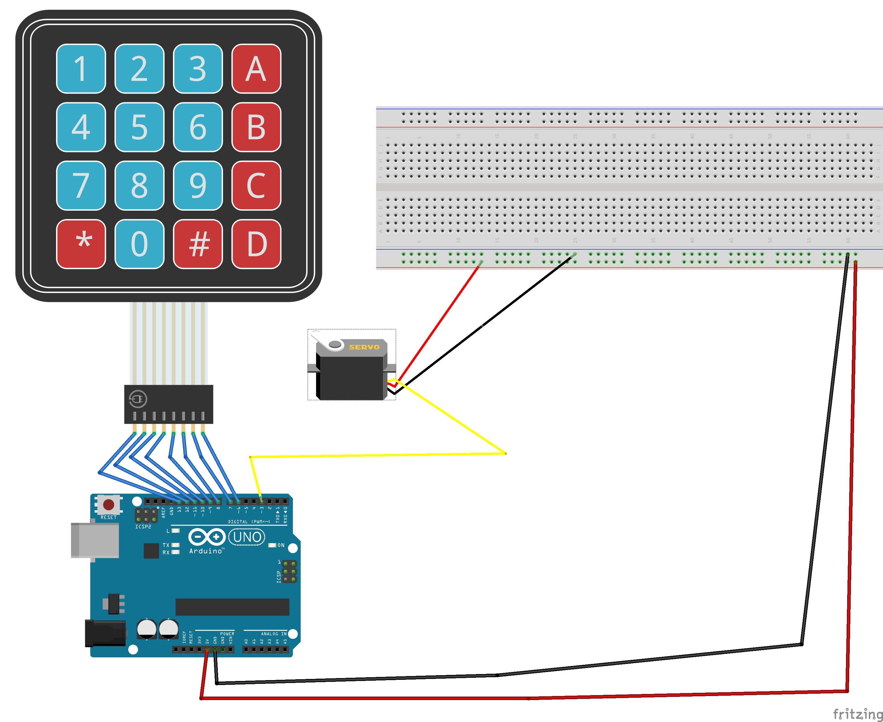 Servo Positoning With a Keypad : 3 Steps - Instructables