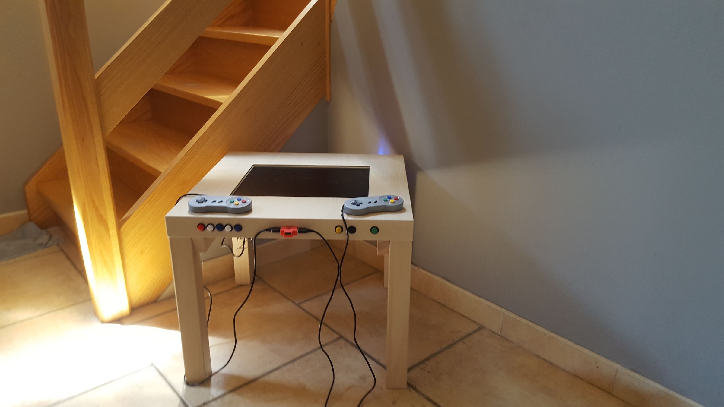 Cheap Retro Gaming Arcade Table With Integrated Display : 7 Steps (with ...