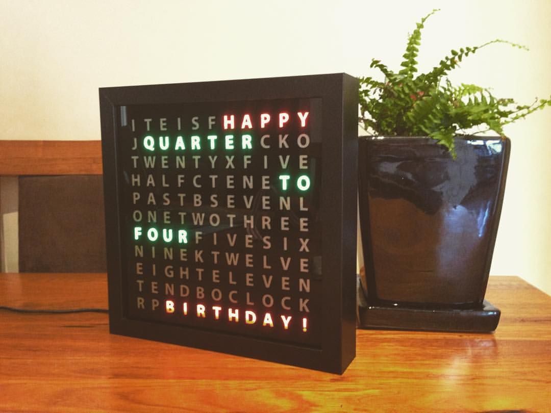 Aa Word Clock - REVISITED! NOW 110% More AWESOME (Clean and Easy to ...