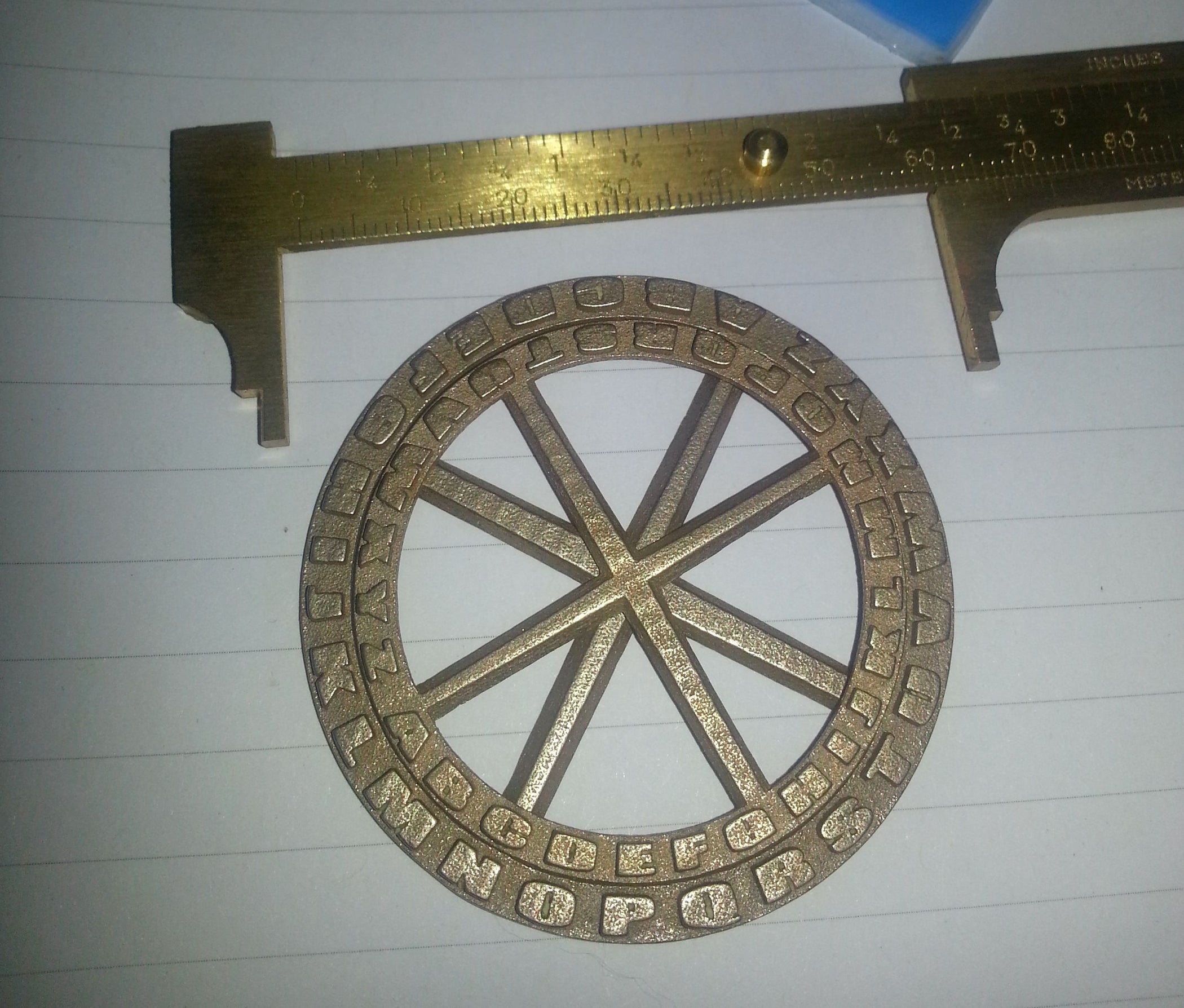 3D Printing With Shapeways.com and Sketchup - Secret Decoder Wheel ...