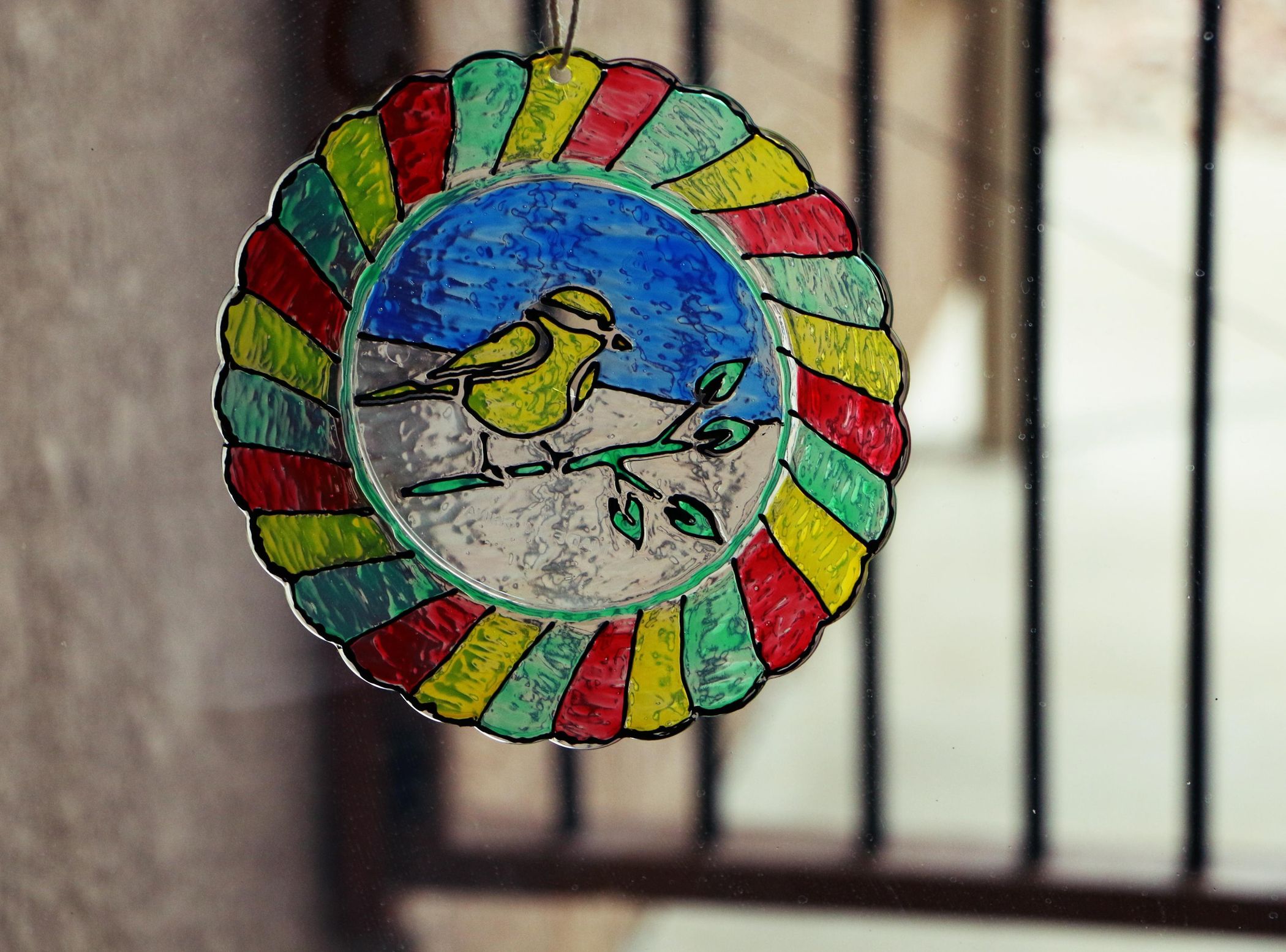 Faux Stained Glass Using Plastic Plates : 6 Steps (with Pictures ...