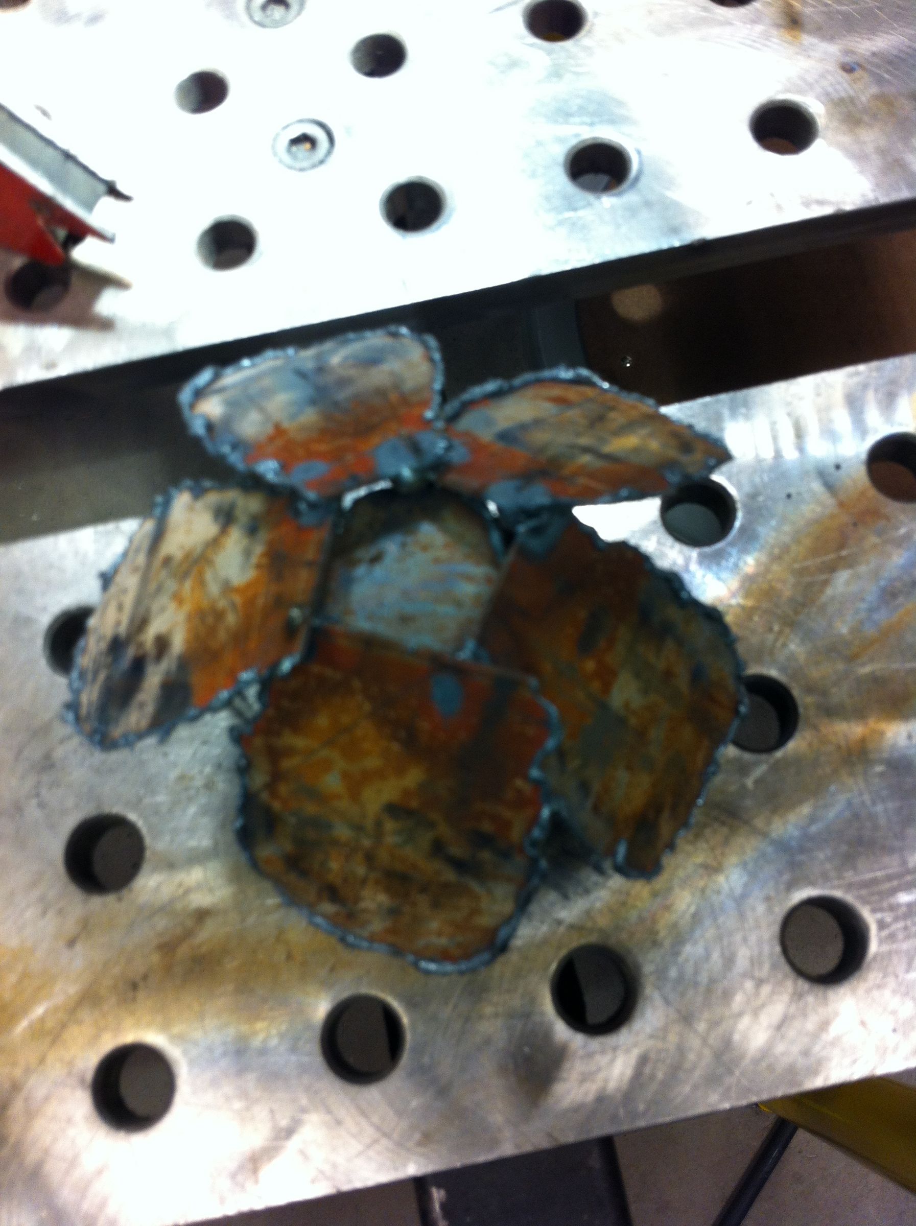 Sheet Metal Flower to Practice Plasma Cutting and Welding : 11 Steps ...