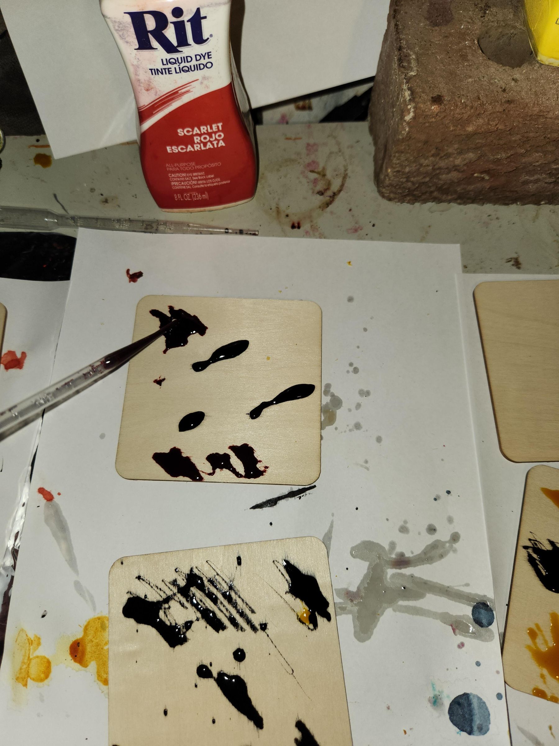 Making Wooden Dyed Epoxy Coasters and for Art. : 5 Steps - Instructables