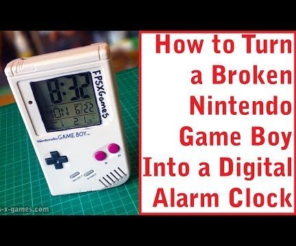 Nintendo Game Boy Made Into a Digital Clock : 4 Steps - Instructables